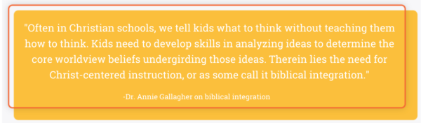 Why Biblical Integration is Important… - Transformed PD